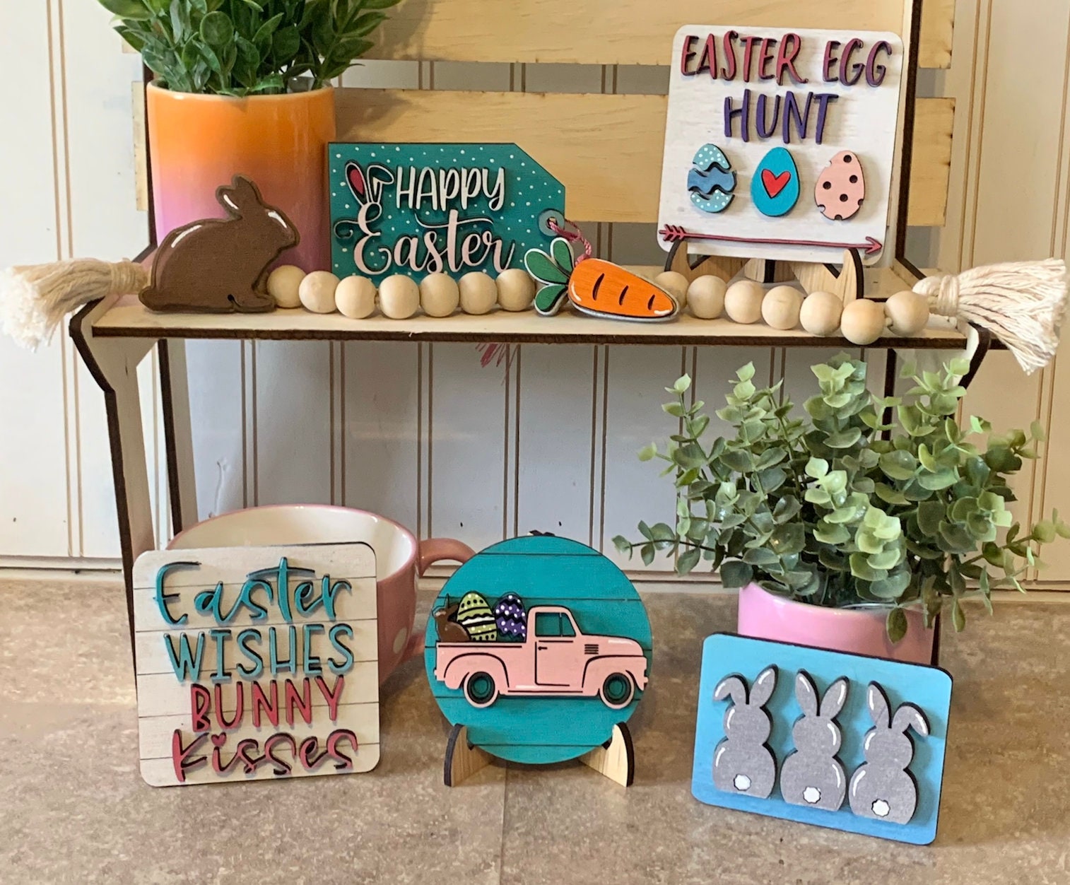 Easter 2 Tier Tray Laser Cut File | Etsy