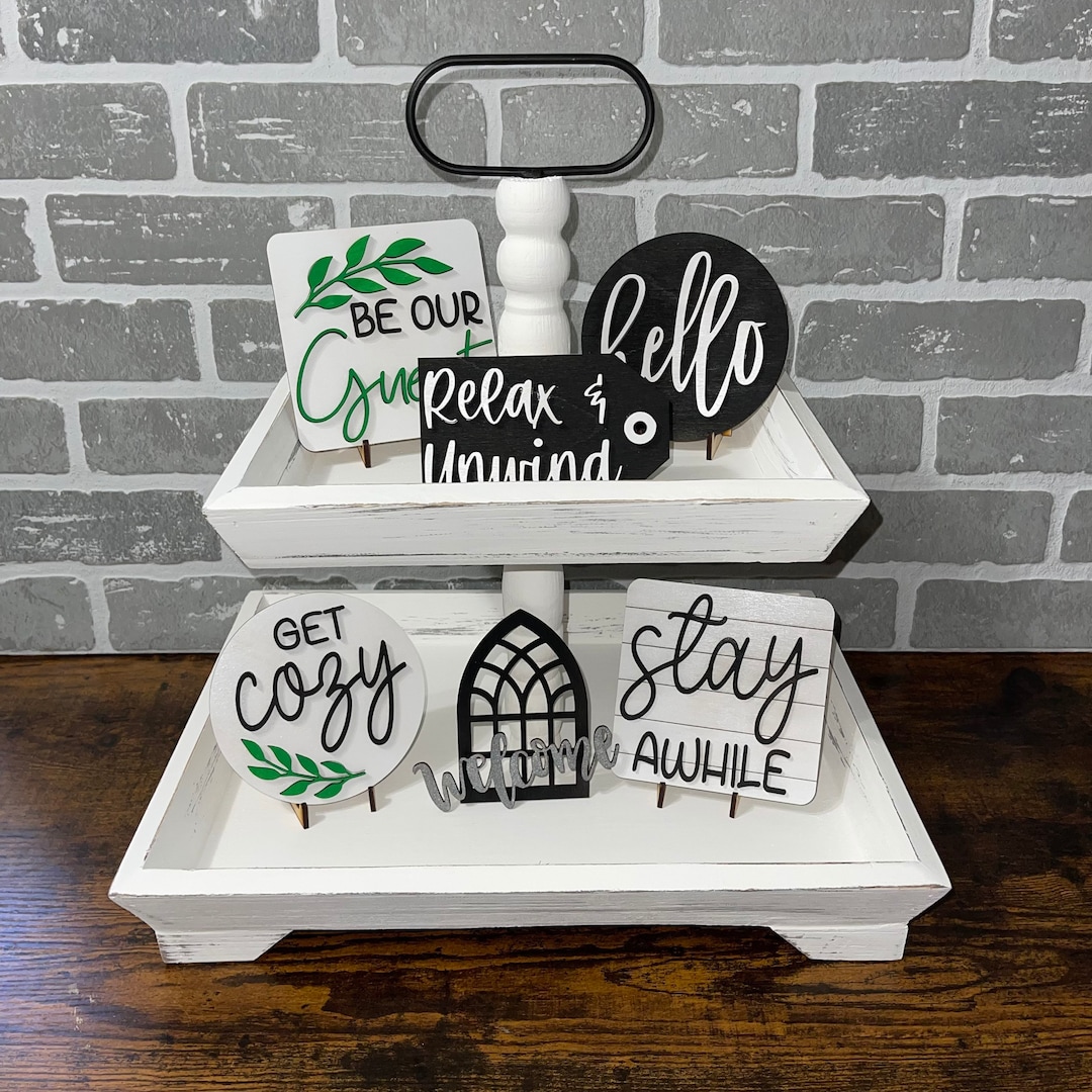 Guest Tier Tray Laser Cut File - Etsy