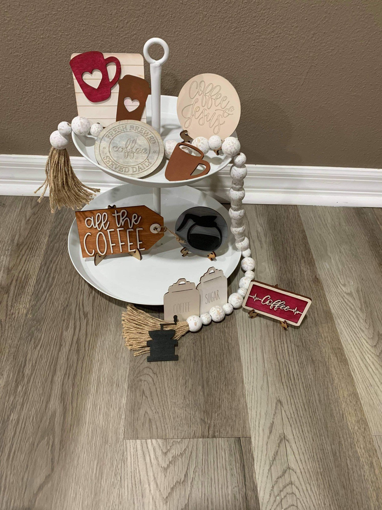 Coffee Tier Tray Laser Cut File - Etsy