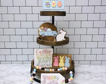 Easter 3 Tier Tray Laser Cut File | Etsy