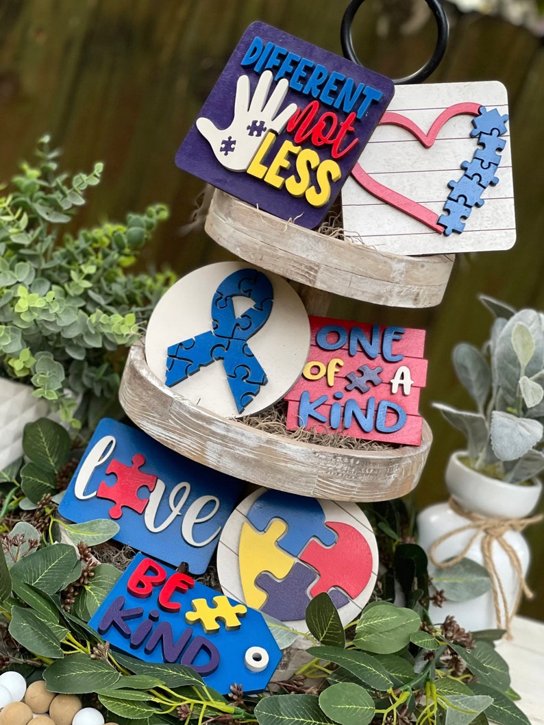Autism Tier Tray Laser Cut File - Etsy