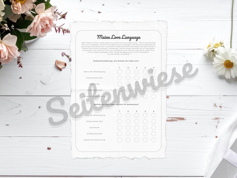 My Love Language | Love Languages | PDF Download - Etsy