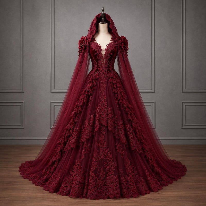 Burgundy Lace Slip Dress - Etsy