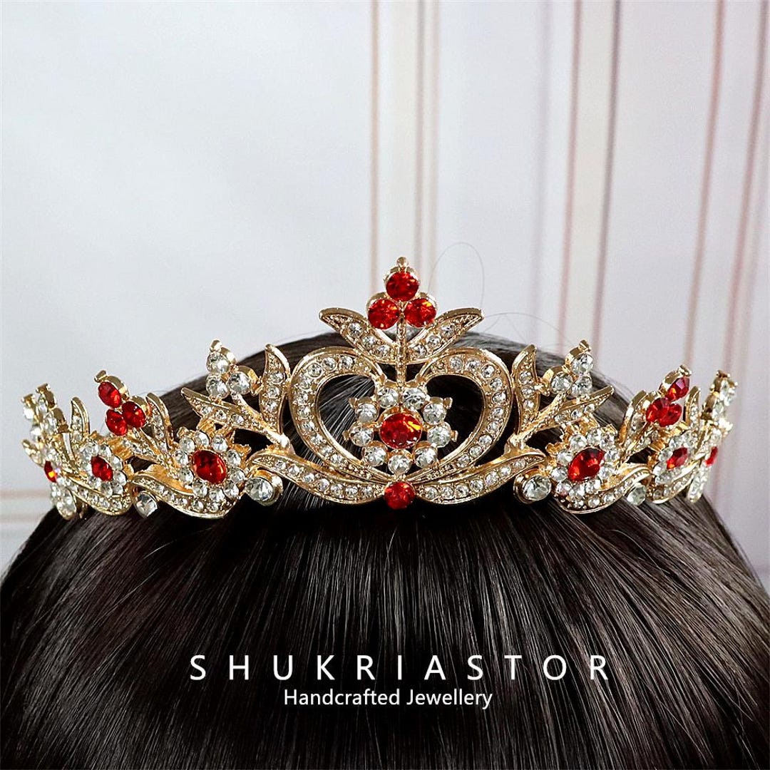Bridal Tiara Rose Gold Simple Wedding Tiara Pearl Tiara Crystal Tiara ...