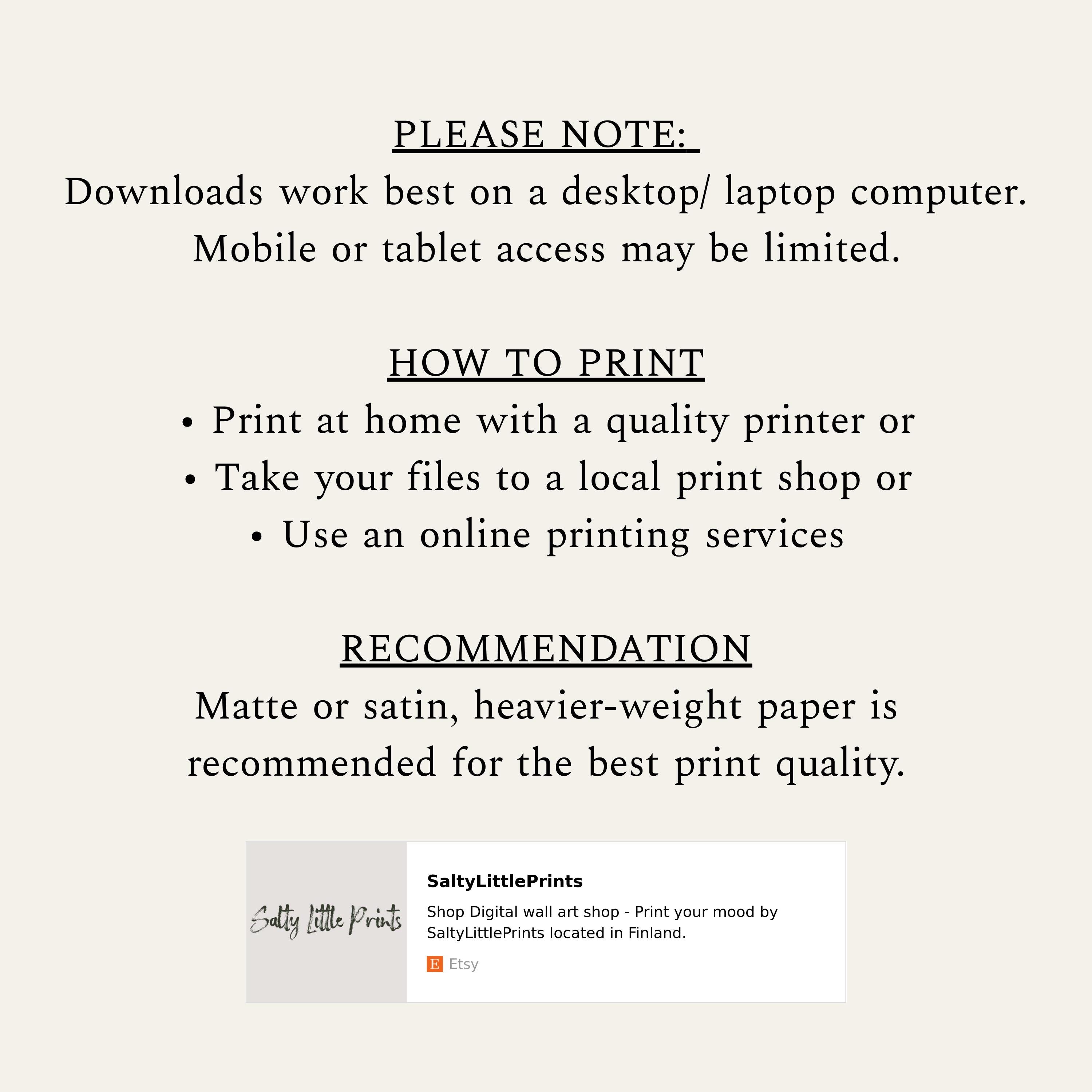 Calm Western Poster - Printable Minimalist Wall Art (digital Download ...