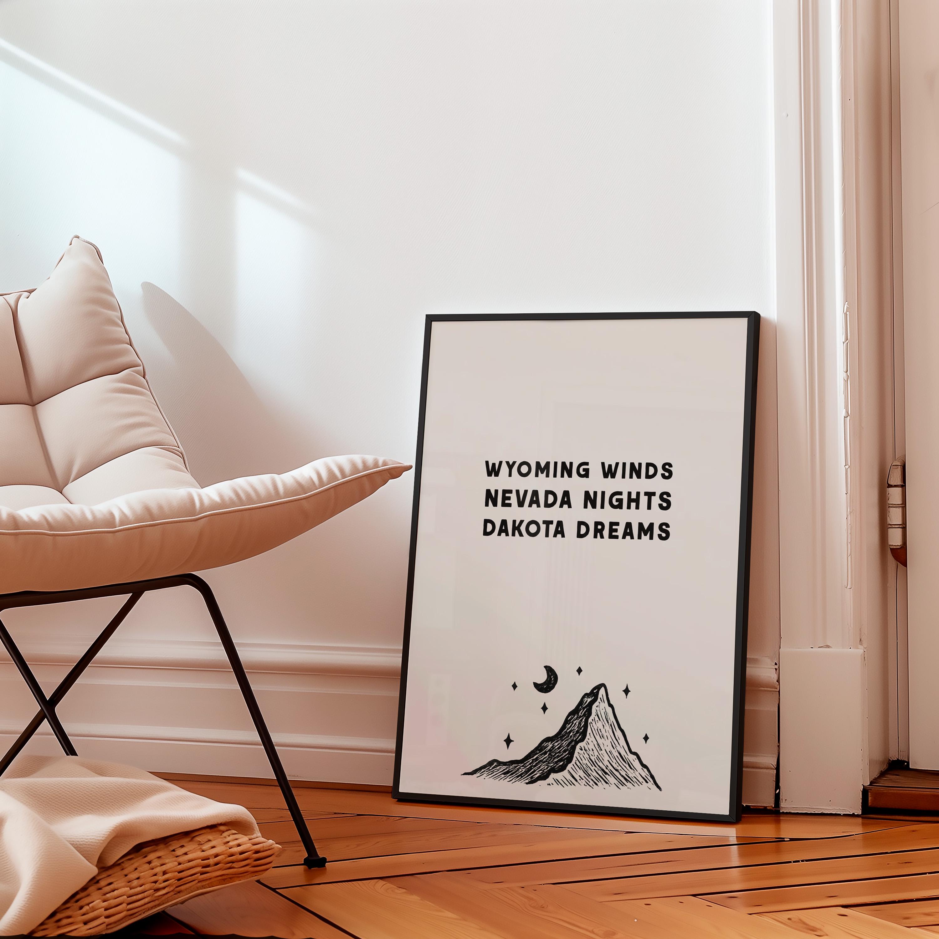 Calm Western Poster - Printable Minimalist Wall Art (digital Download ...