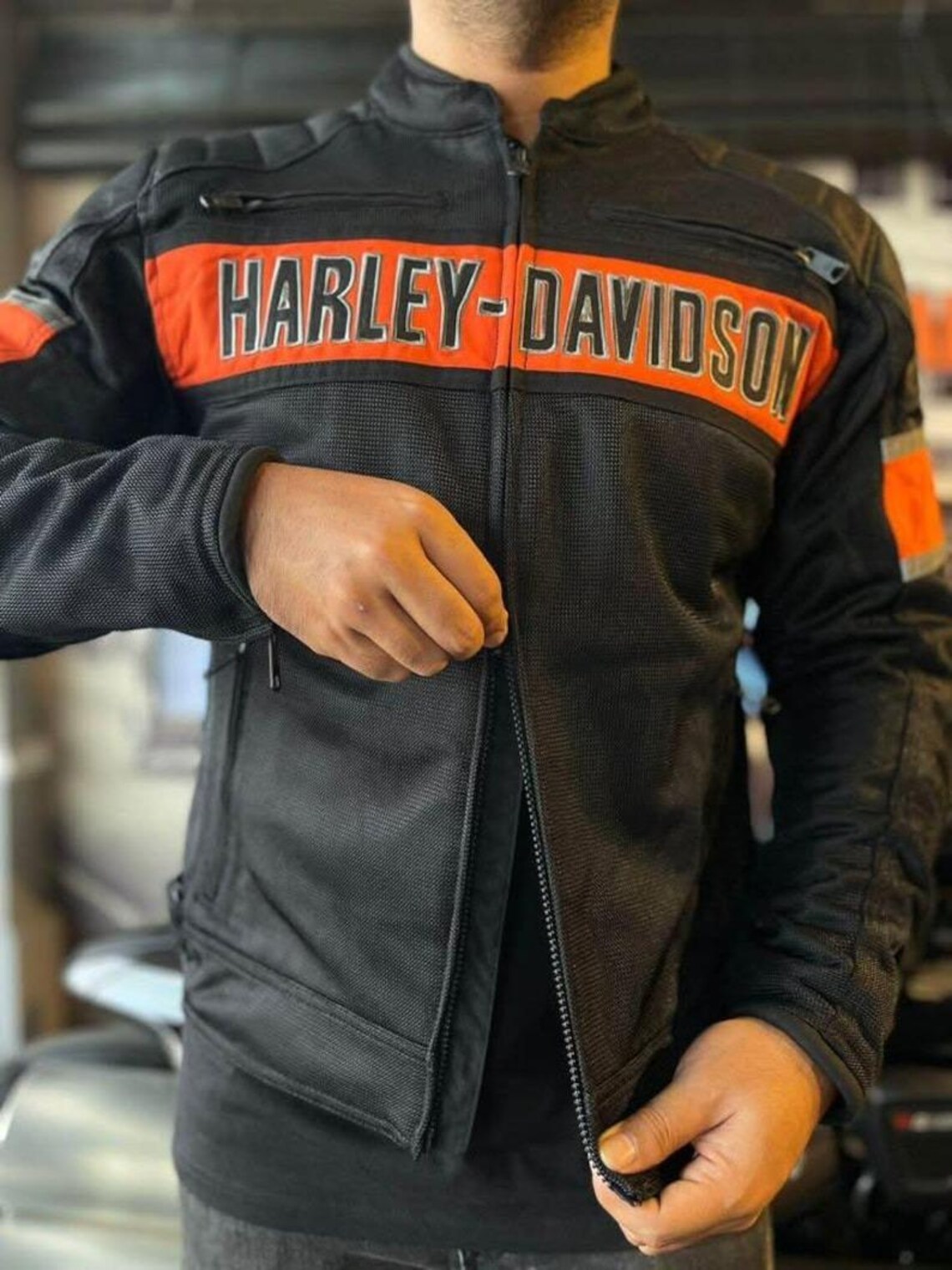 Handmade HD Trenton Mesh Motorcycle Jacket for Rider Gift for Him - Etsy