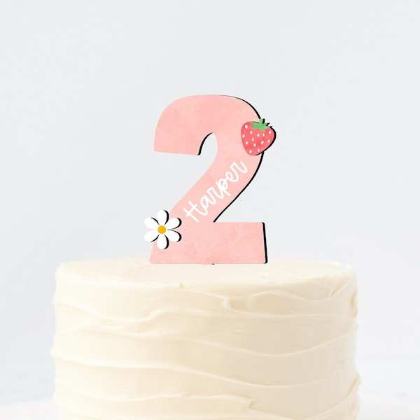Cake Topper for 2nd Birthday - Etsy