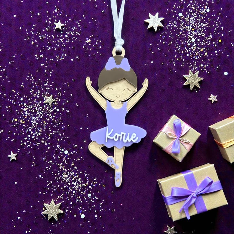 Personalized Ballerina Ornament | Custom Christmas Gift, Dance Keepsake ...