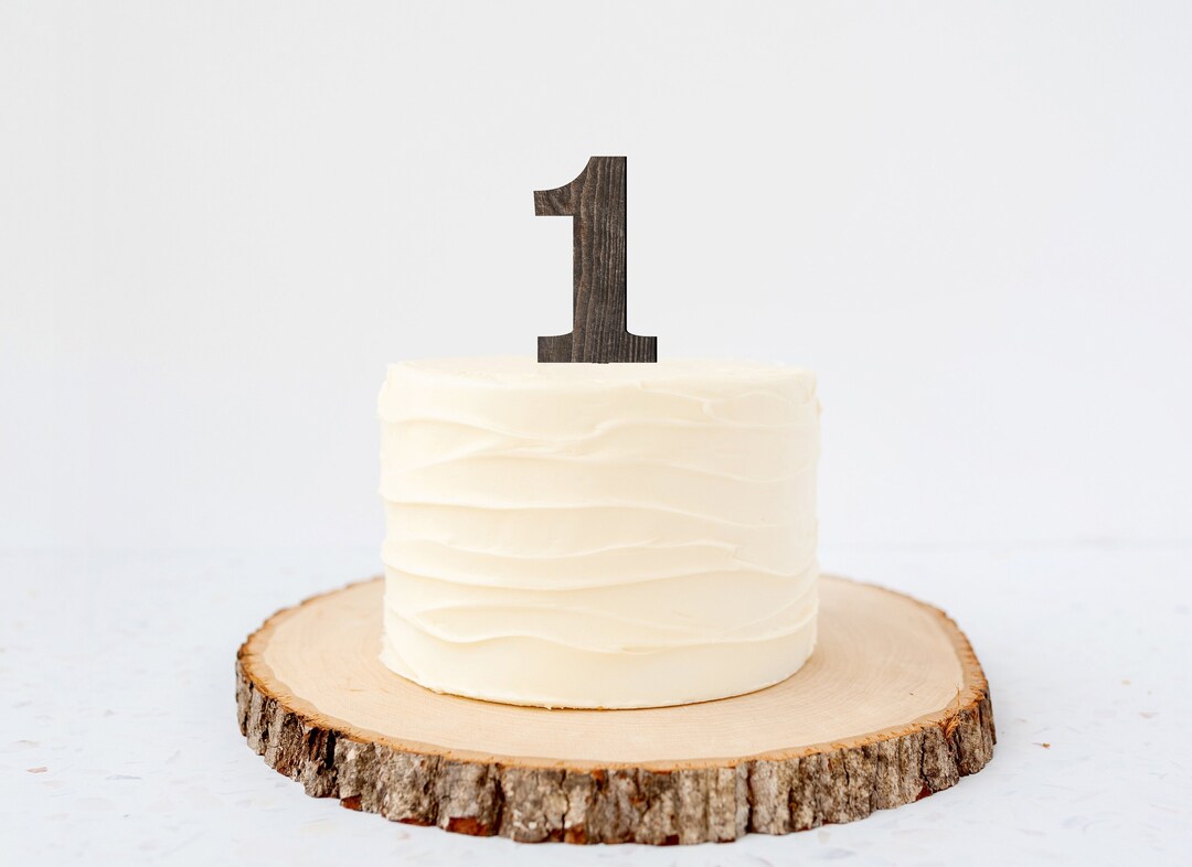 Woodland Cake Topper, Personalized Cake Topper, Smash Cake, Wood One ...
