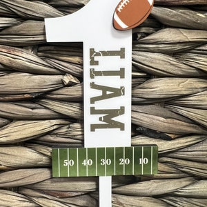 Personalized, Smash Cake, Football First Birthday, First Year Down ...