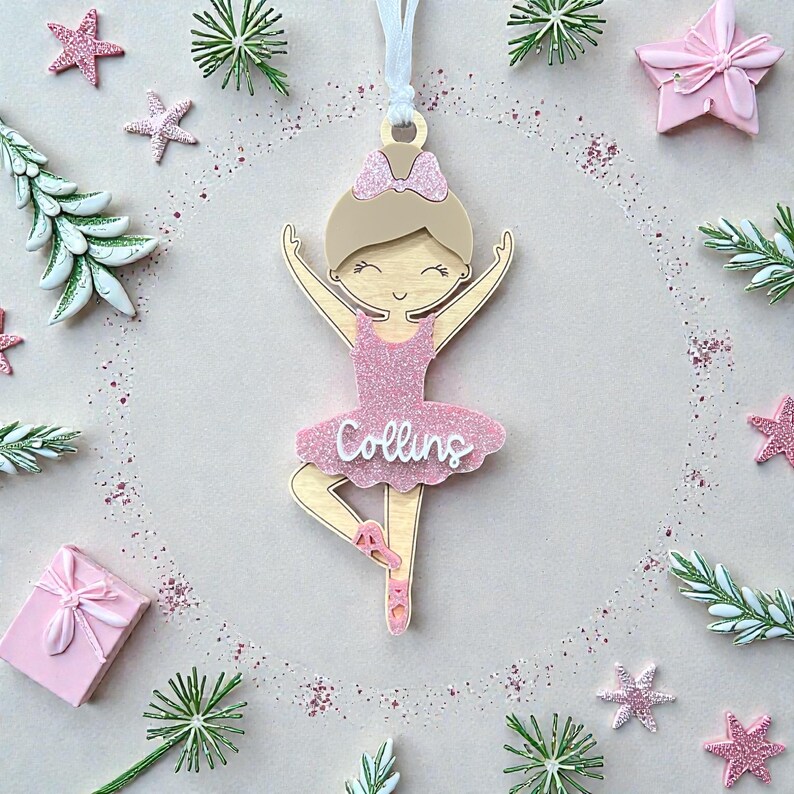 Personalized Ballerina Ornament | Custom Christmas Gift, Dance Keepsake ...