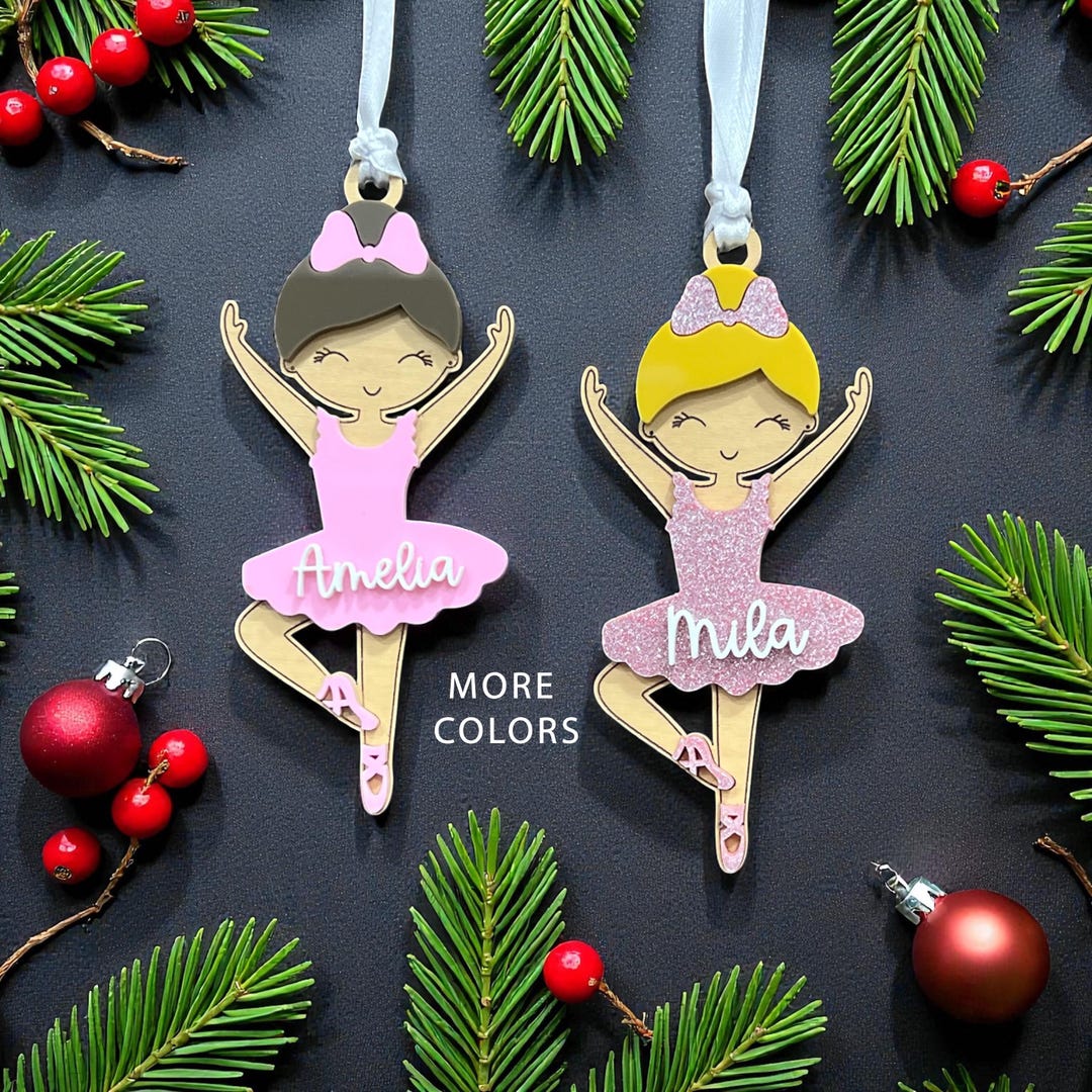 Personalized Ballerina Ornament | Custom Christmas Gift, Dance Keepsake ...