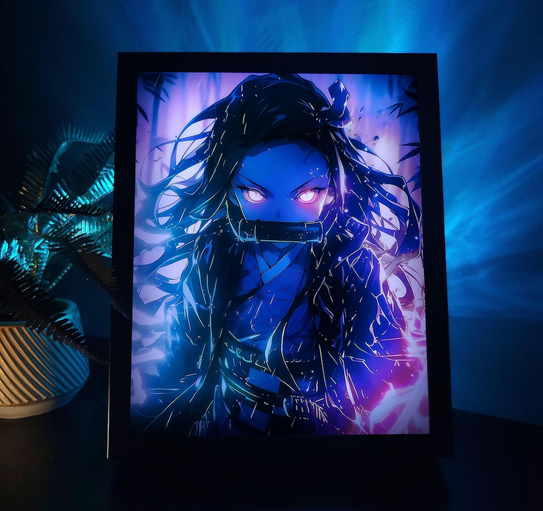 Nezuko Demon Slayer / Anime Light Box, Wall Art, Anime Gift, Home Decor ...