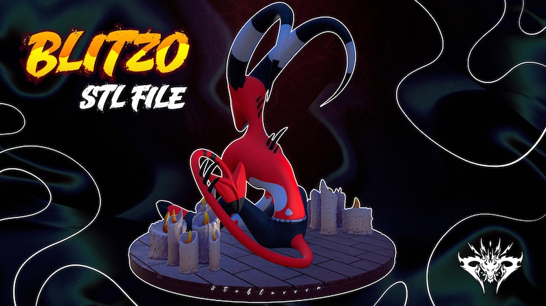Blitzo Helluva Boss Digital Model for 3D Printing - Etsy