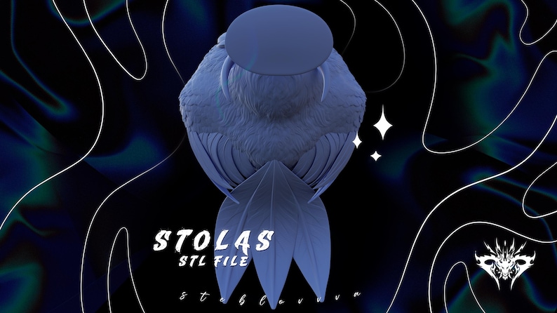 Stolas Fantasy Demon Owl – Digital 3D Model for Resin Printing - Etsy
