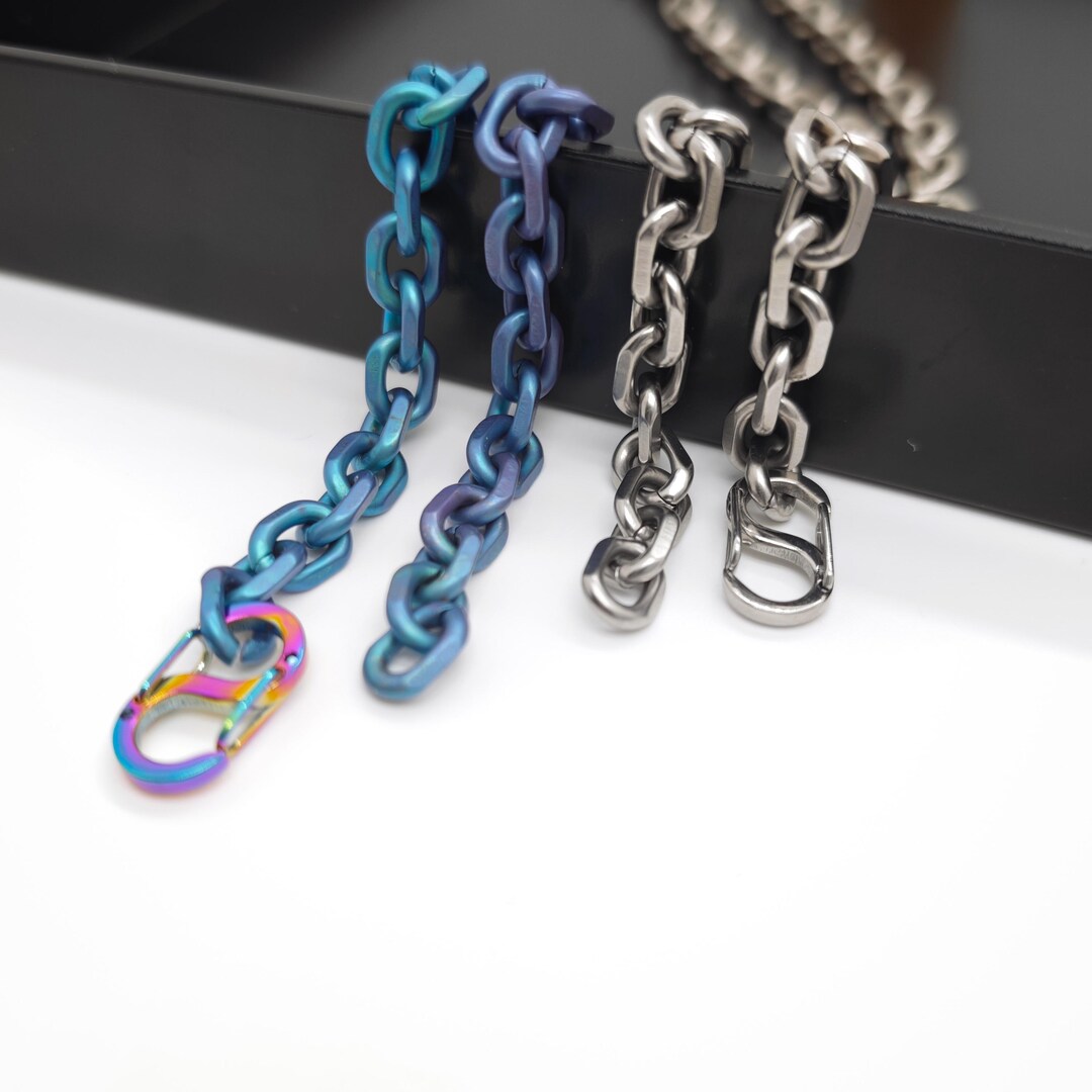 Titanium Anchor Cable Chain Bracelet Anodized 7mm - Etsy