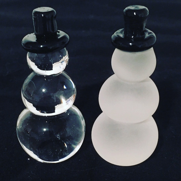 Snowman Glass - Etsy