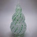Handmade White Glass Christmas Tree With Green - Etsy