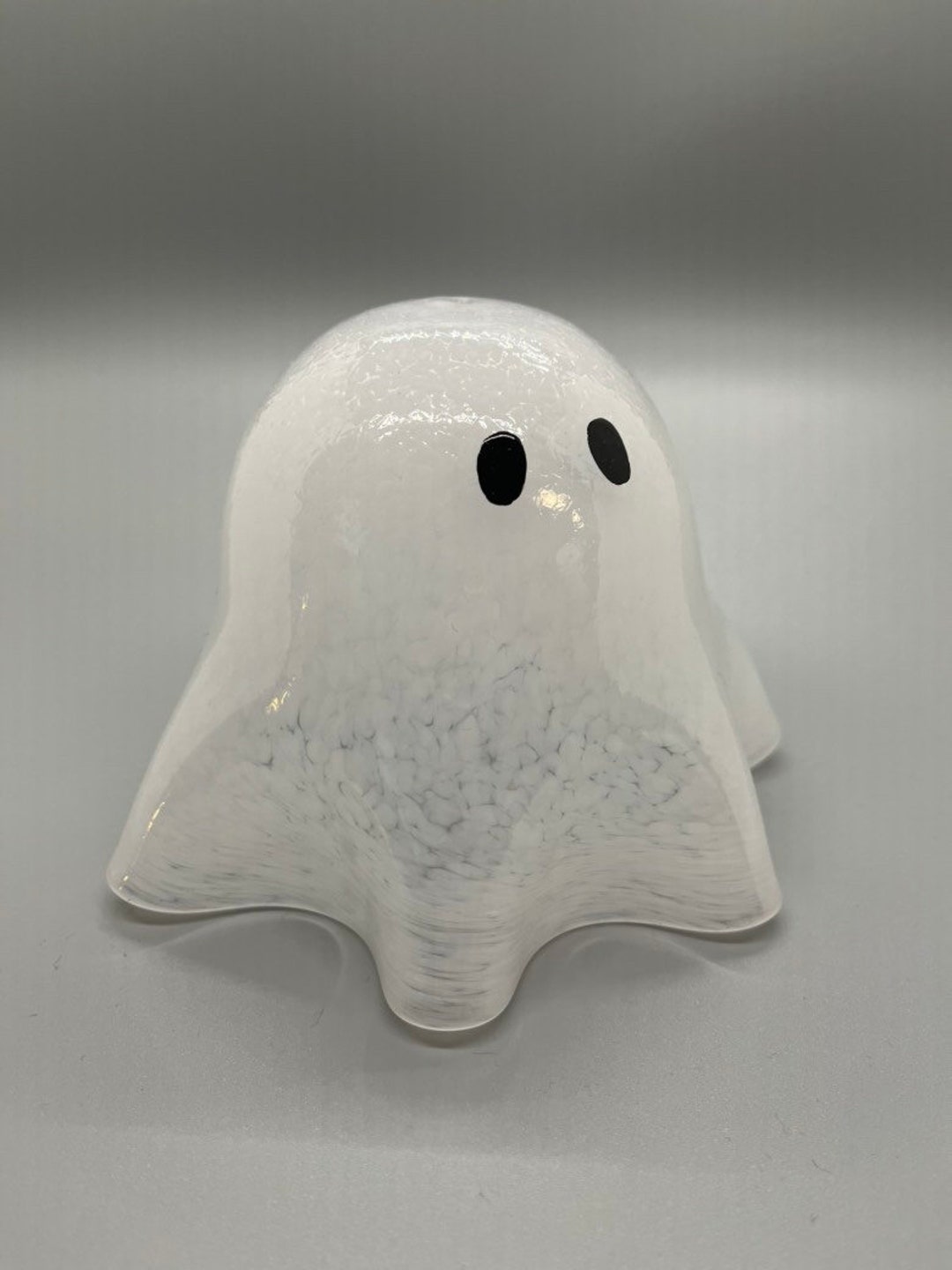 Handblown Glass Ghost Tea Light Cover, White - Etsy