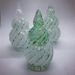 Handmade White Glass Christmas Tree With Green - Etsy
