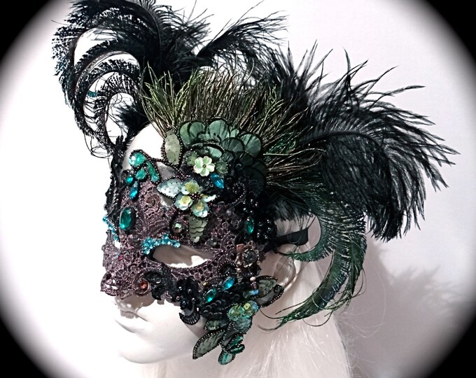 Peacock Mask Venetian Masquerade Ball Masks Carnevale Masks Mardi Gras ...