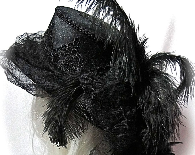 Gothic Top Hat Victorian Riding Hat Costume Hats GO-105 - Etsy