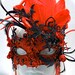 Madame De Sade Masquerade Mask Venetian Mask Red Lace Mask - Etsy