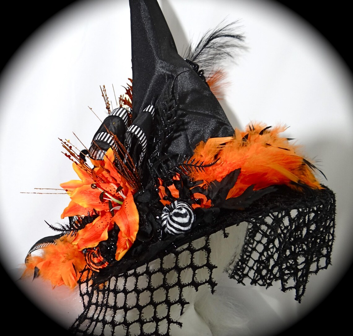 Tiger Lily Witch Hat Orange Halloween Costumes WH-100 - Etsy