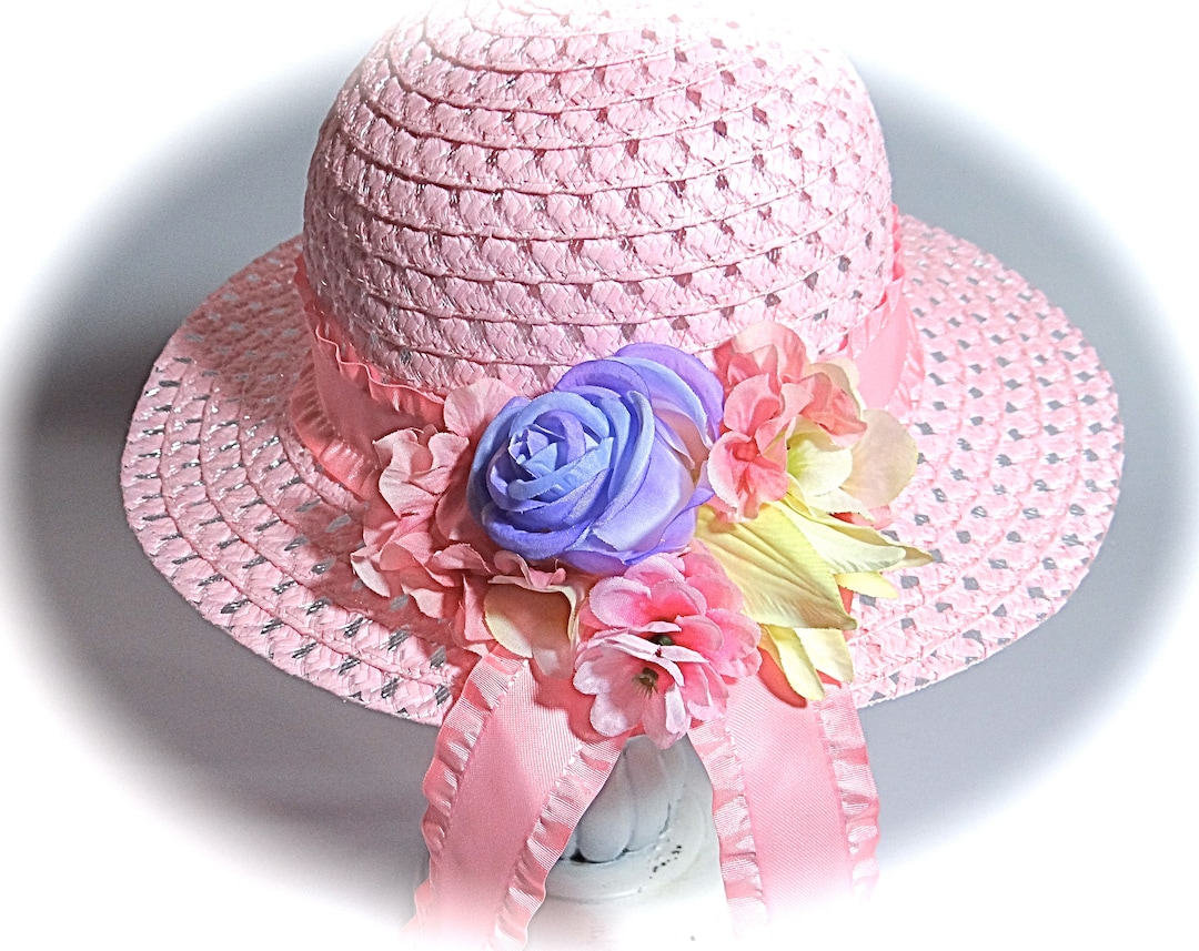 Little Girls Easter Hat Flower Girl Sun Hats GH-125 - Etsy