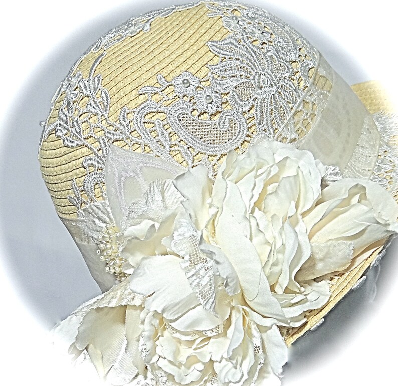 Bridal Cloche Hat Flapper Hats Ivory Bridal Hats DH-132 - Etsy