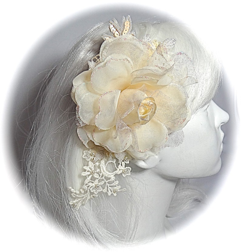 Lace Bridal Hairpiece Vintage Victorian Wedding Accessories | Etsy