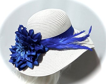 Royal Blue Church Hats - Etsy