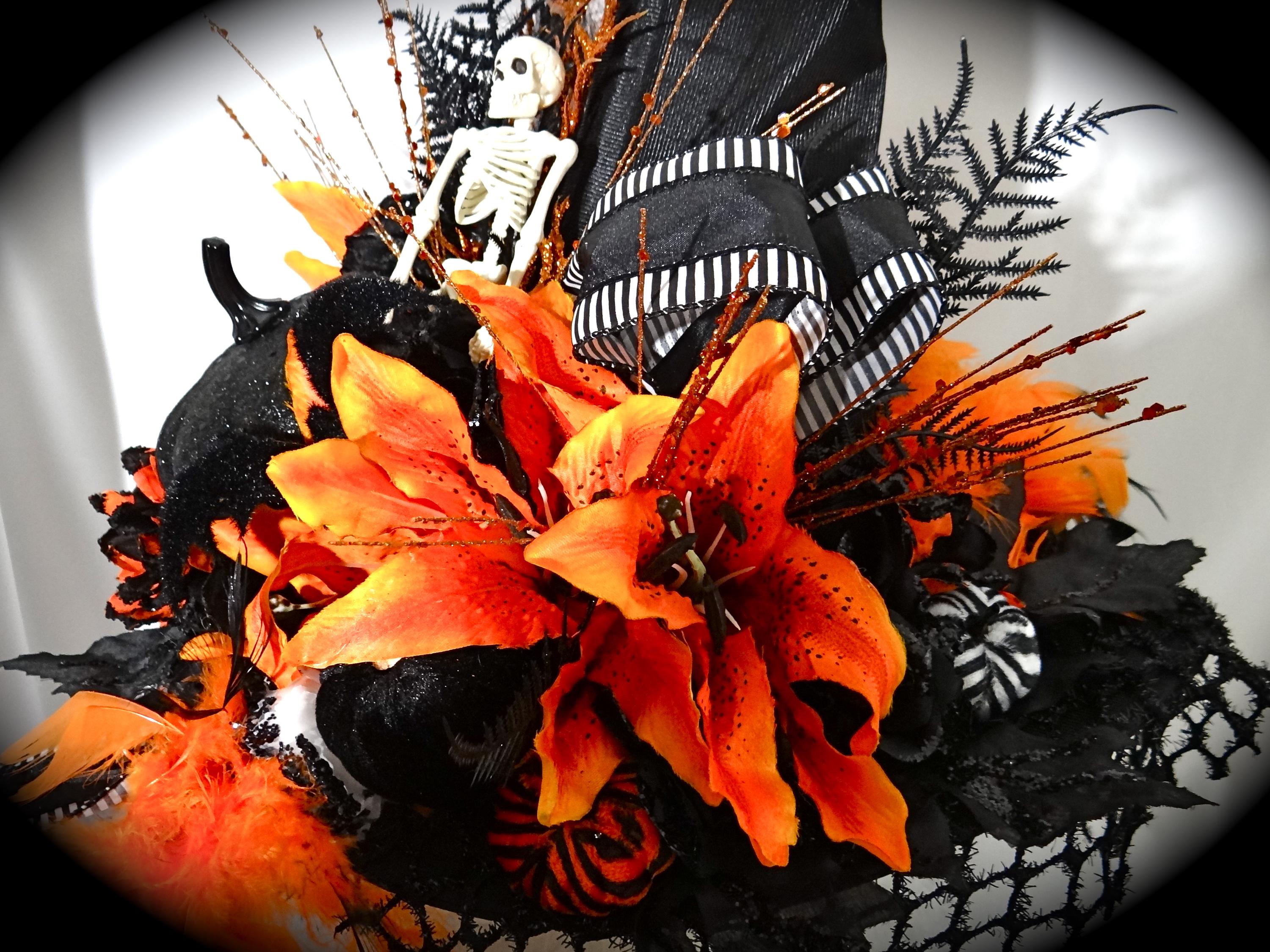 Tiger Lily Witch Hat Orange Halloween Costumes WH-100 - Etsy