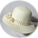 Creamy Ivory Lace Bridal Hat Womens Formal Hats Summer Wedding - Etsy