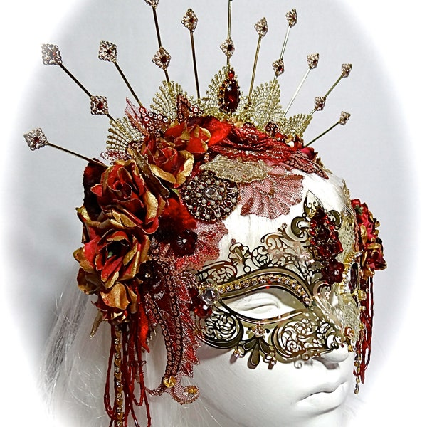 Gold Masquerade Mask - Etsy