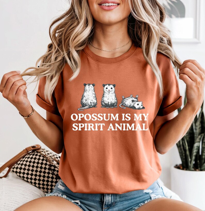 Opossum Spirit Animal Shirt – Woodland Graphic Tee, Nature Lover Gift ...