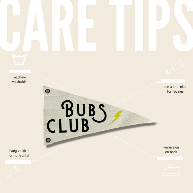 Bubs Club Pennant Flag - Etsy