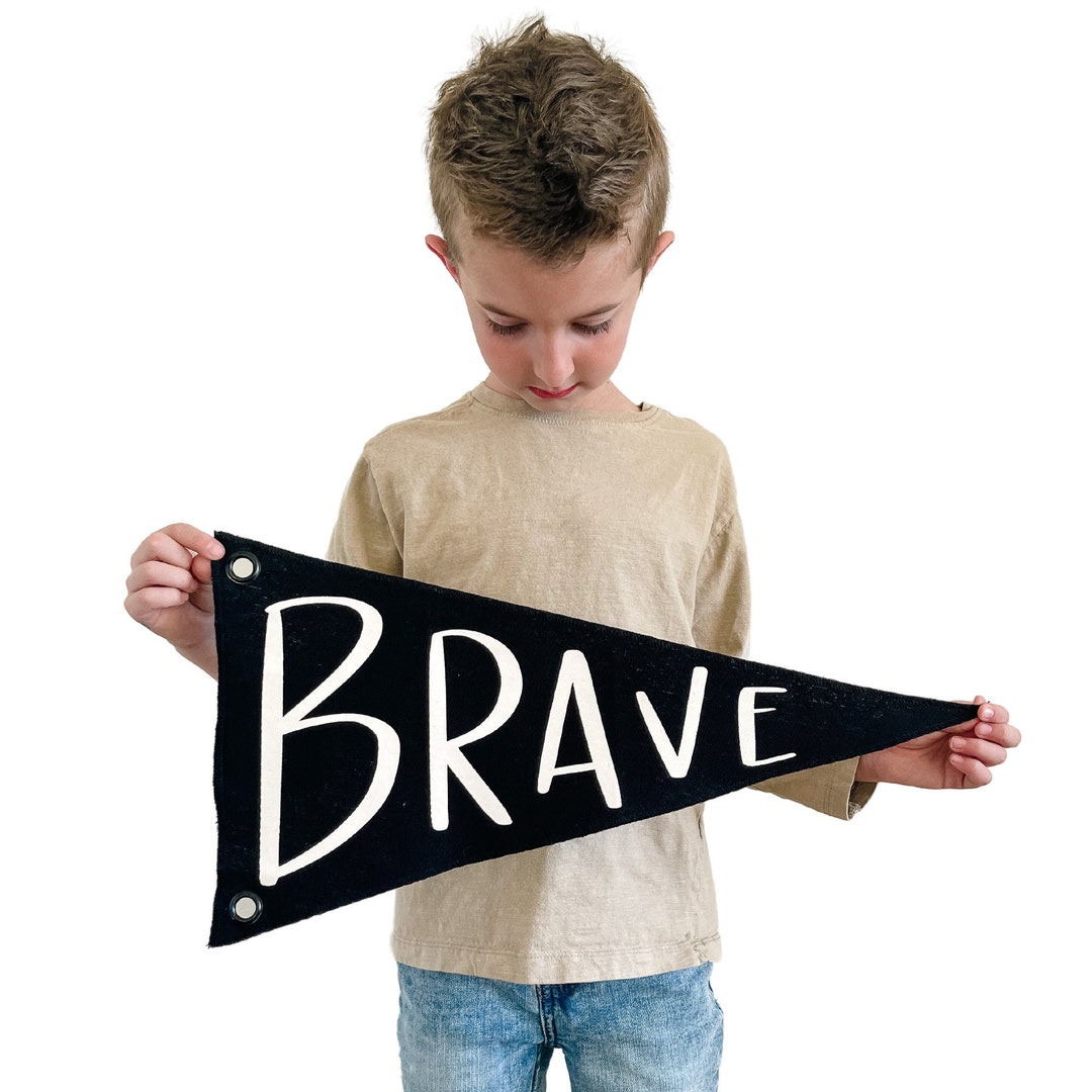 Brave Pennant Flag - Etsy