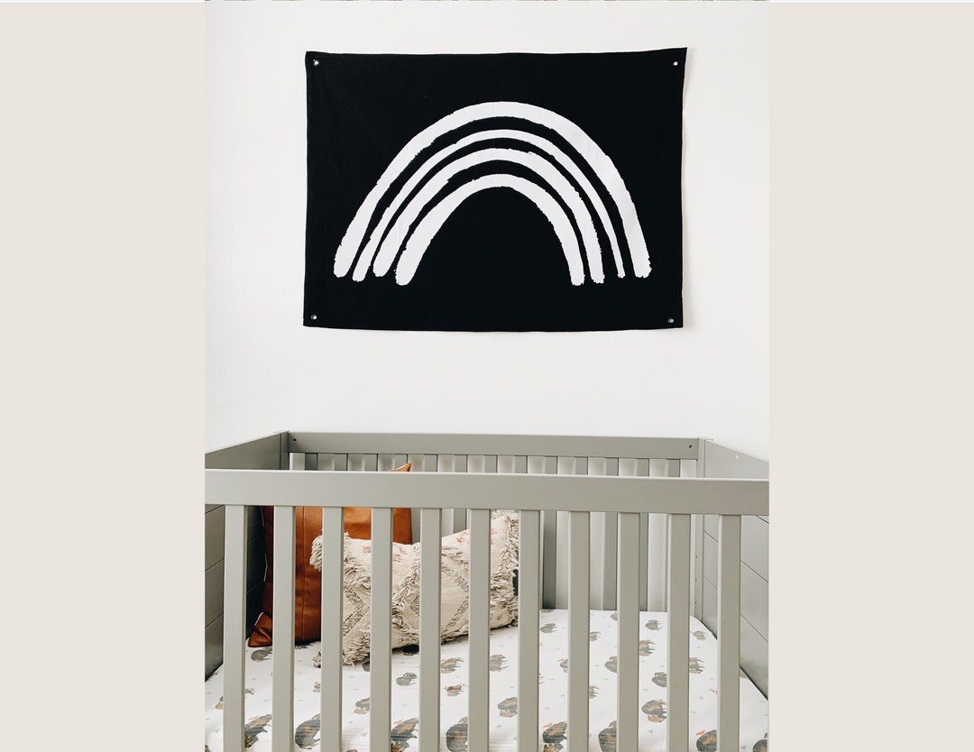 Rainbow Canvas Banner - Etsy