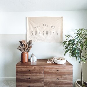 You Are My Sunshine Canvas Banner +natural+ - Etsy