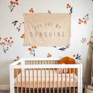 You Are My Sunshine Canvas Banner +natural+ - Etsy