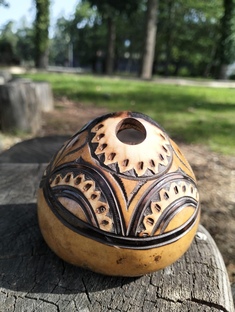 Natural Gourd Mate Cup – Hand-engraved and Carved Mate Cup ...