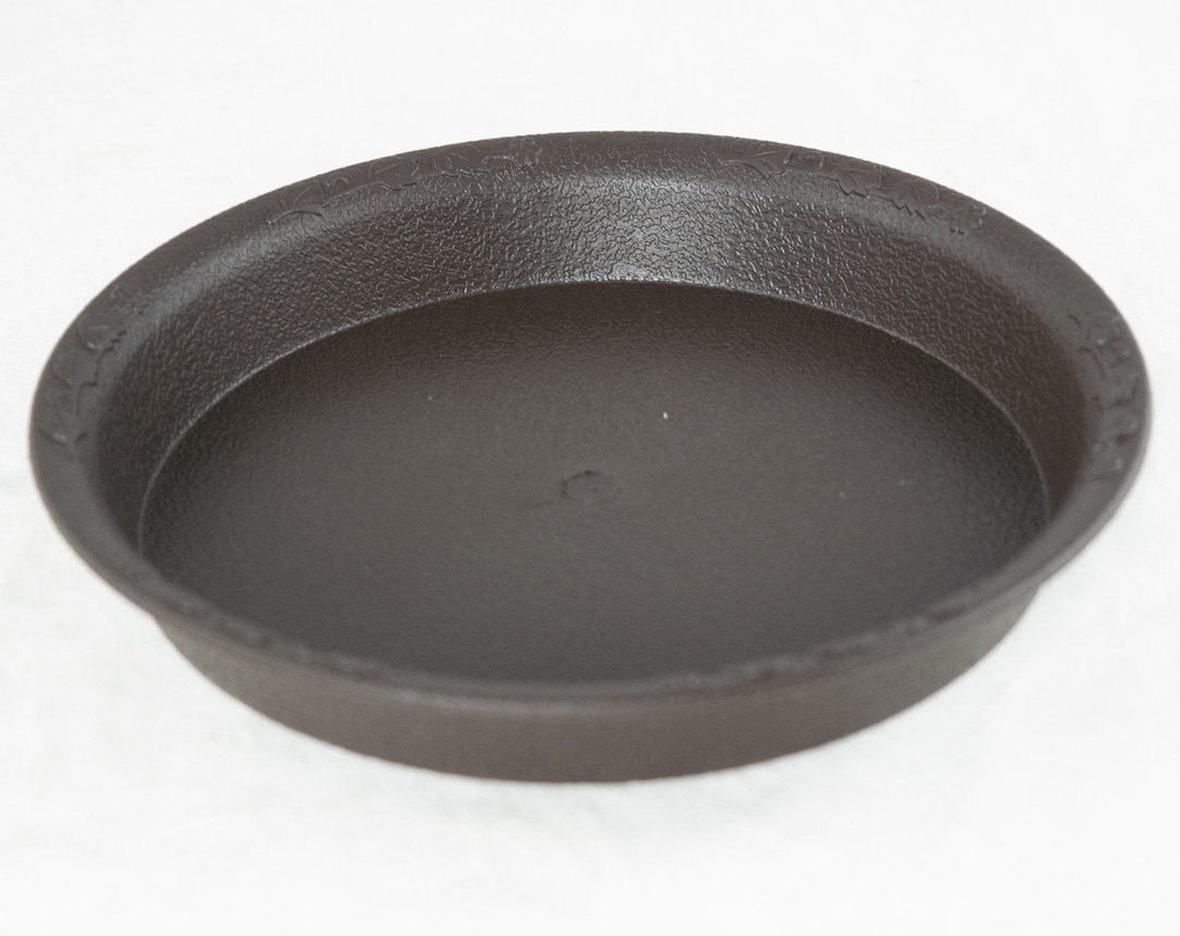 Yubonzai Round Dark Brown Heavy Duty Plastic Humidity/drip Tray for ...