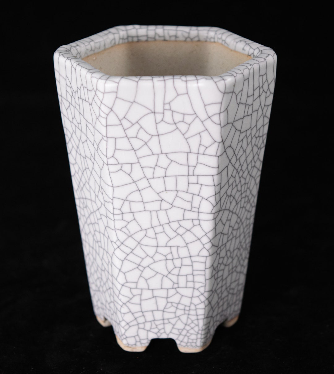 Yubonzai Fine Hexagon Keishi, Shito, Mame Cascade Bonsai Pot, Cactus ...