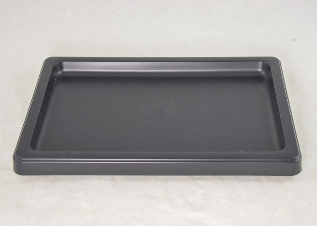 Yubonzai Japanese Rectangular Black Plastic Humidity/drip Tray for ...