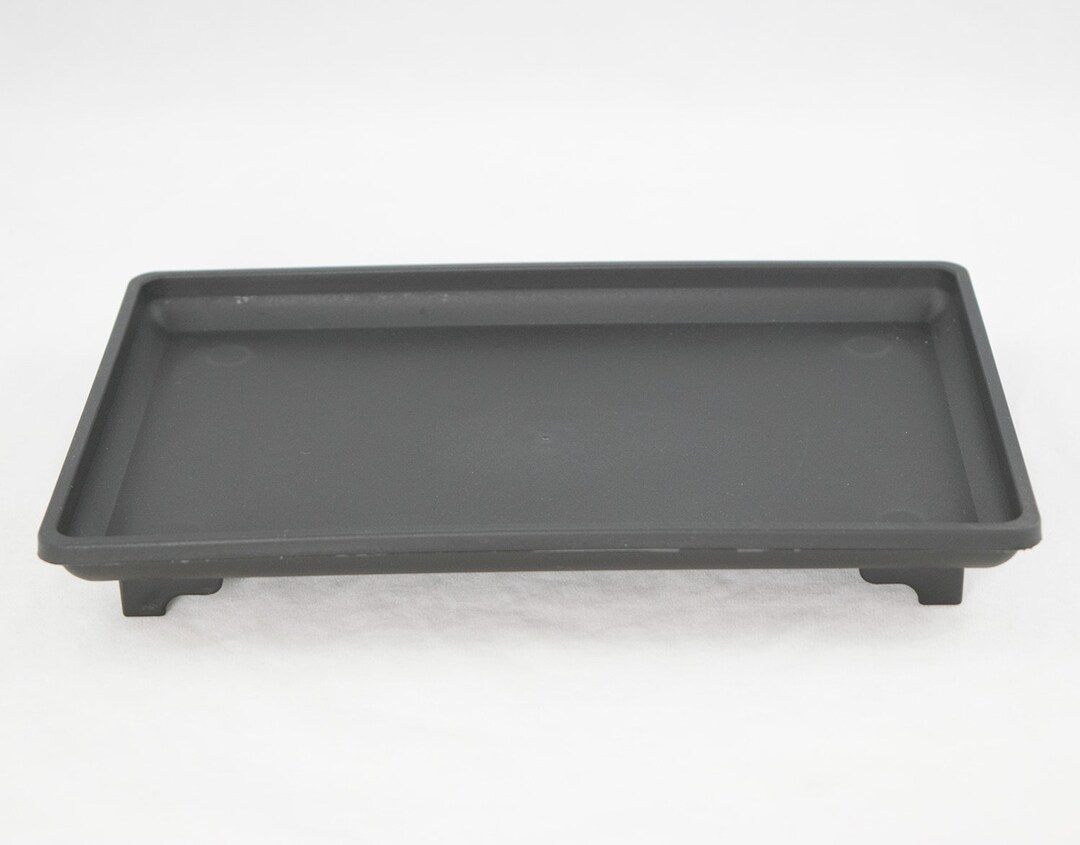 Yubonzai Rectangular Black Plastic Humidity/drip Tray for Bonsai Tree ...