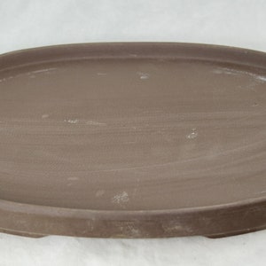 Yubonzai Japanese Yokkaichi Unglazed Oval Suiban Tray for Bonsai Tree ...