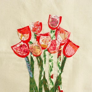 Slow Stitching Kit, Embroidery, Fabric Craft Kit - Poppies - Etsy