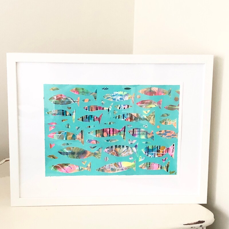 Abstract Fish Art - Etsy